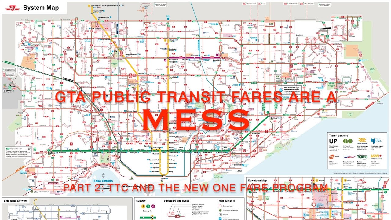 Toronto (GTA) Public Transit Fares are a MESS - Part 2: TTC Zones and ...