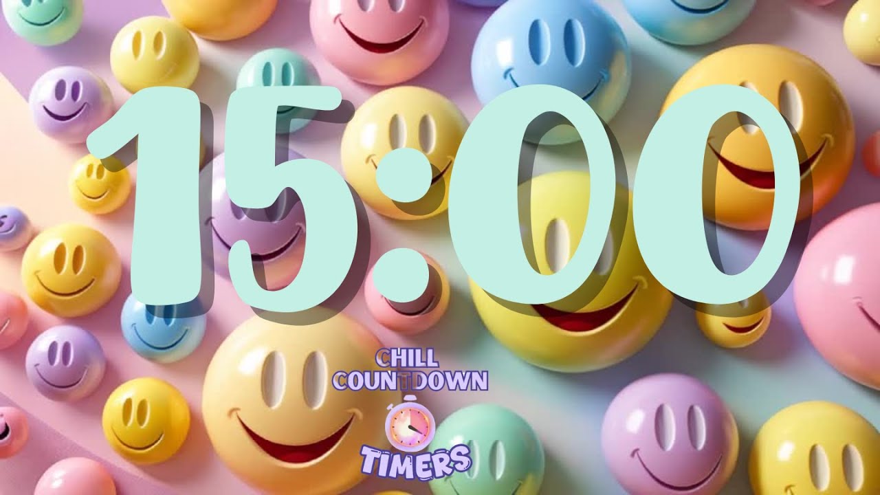 15 Minute Classroom Timer with Relaxing Lo-Fi Music - YouTube