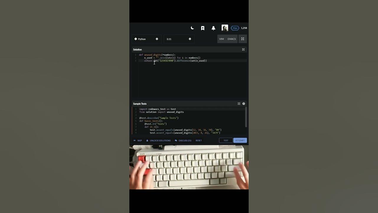ASMR Python Coding on HHKB Keyboard Short 1 - YouTube