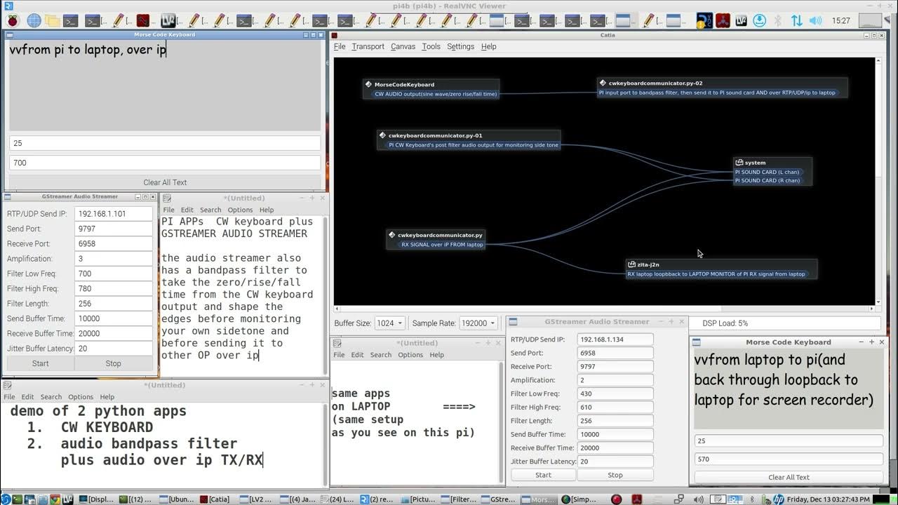 PYTHON CW KEYBOARD Communicator - CW Keyboard + CW COMMs over ip(RTP/UDP) between 2 CWops: LIVE ...