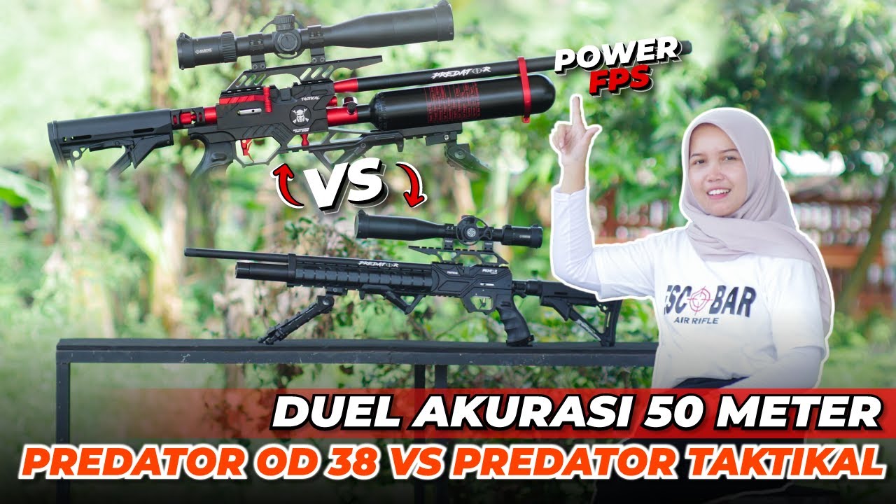 DUEL AKURASI LONG RANGE & POWER SENAPAN ANGIN 😱 PCP PREDATOR OD 38 VS ...