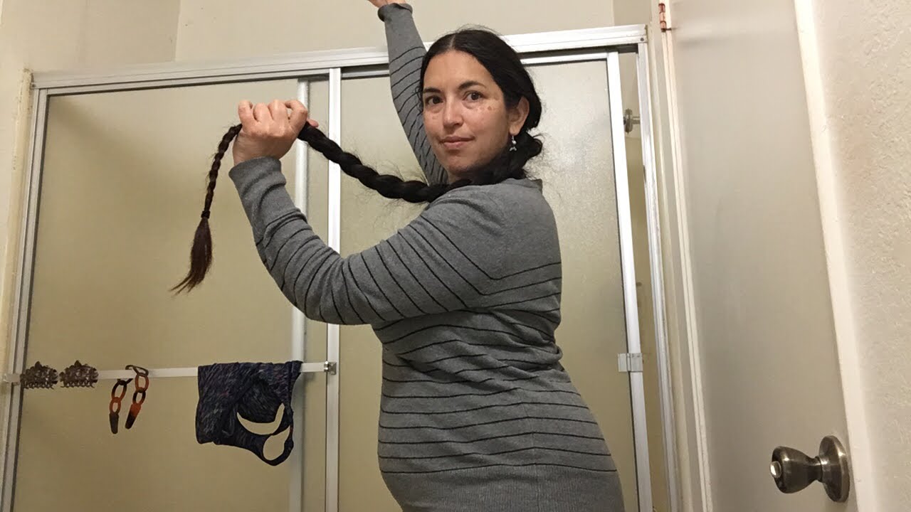 Unbraiding And Brushing Hair - YouTube