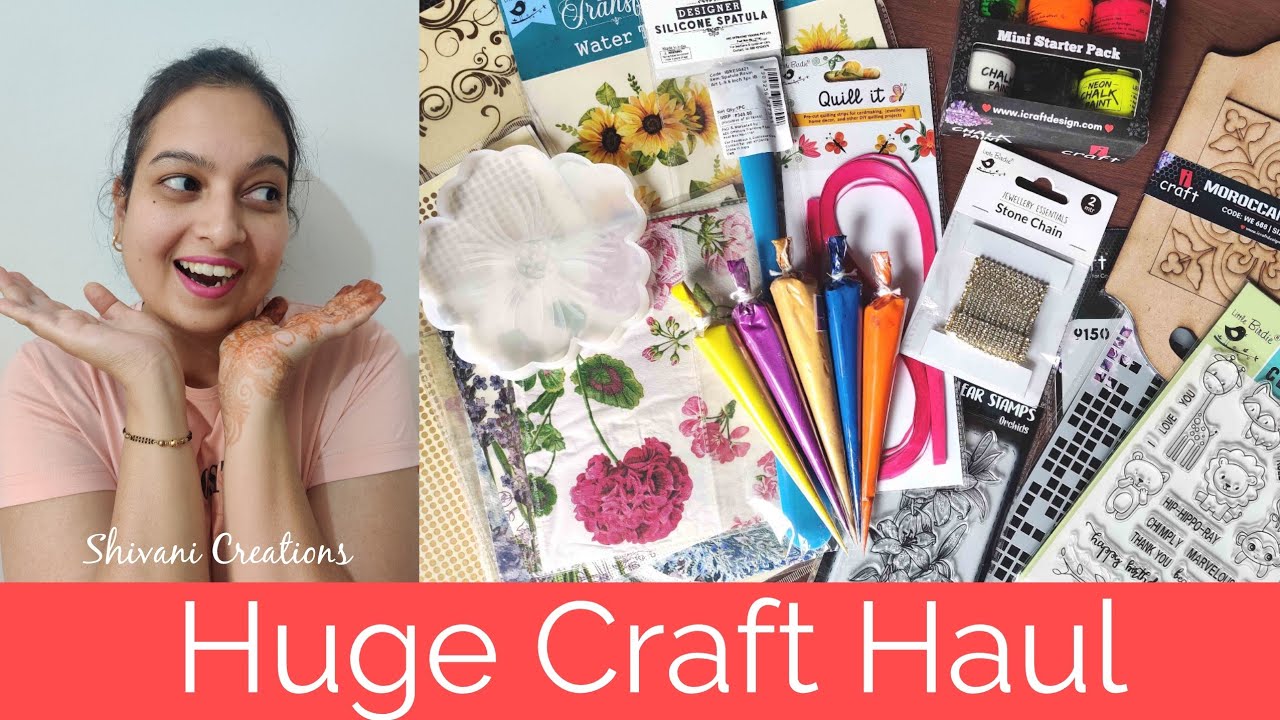 Huge Craft Haul/ My Craft Shopping Haul - YouTube