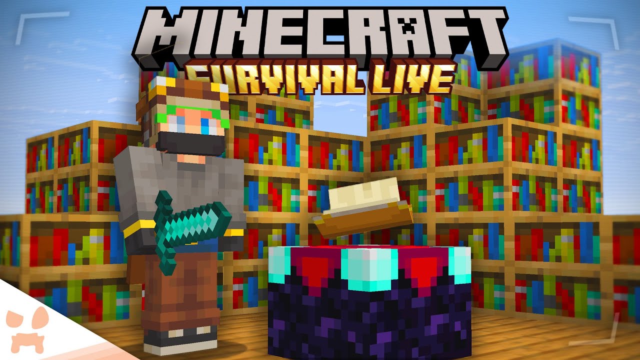 BUILDING MY FIRST BIG ENCHANTING SETUP IN MY MINECRAFT FOREVER WORLD ...