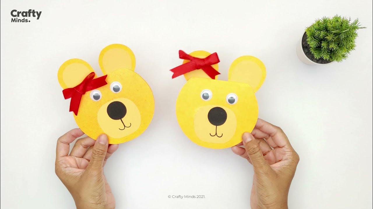 Teddy Bear Birthday card tutorial | Mother's Day Greeting Card DIY ...
