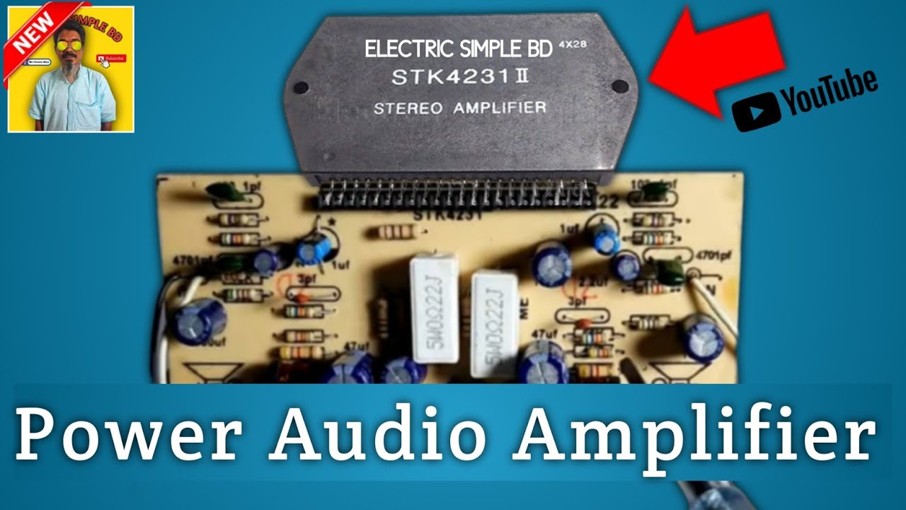 Ic Stk 4231 Audio Amplifier Boad Connection Dc50V+ - 8Amp 100w+100W ...