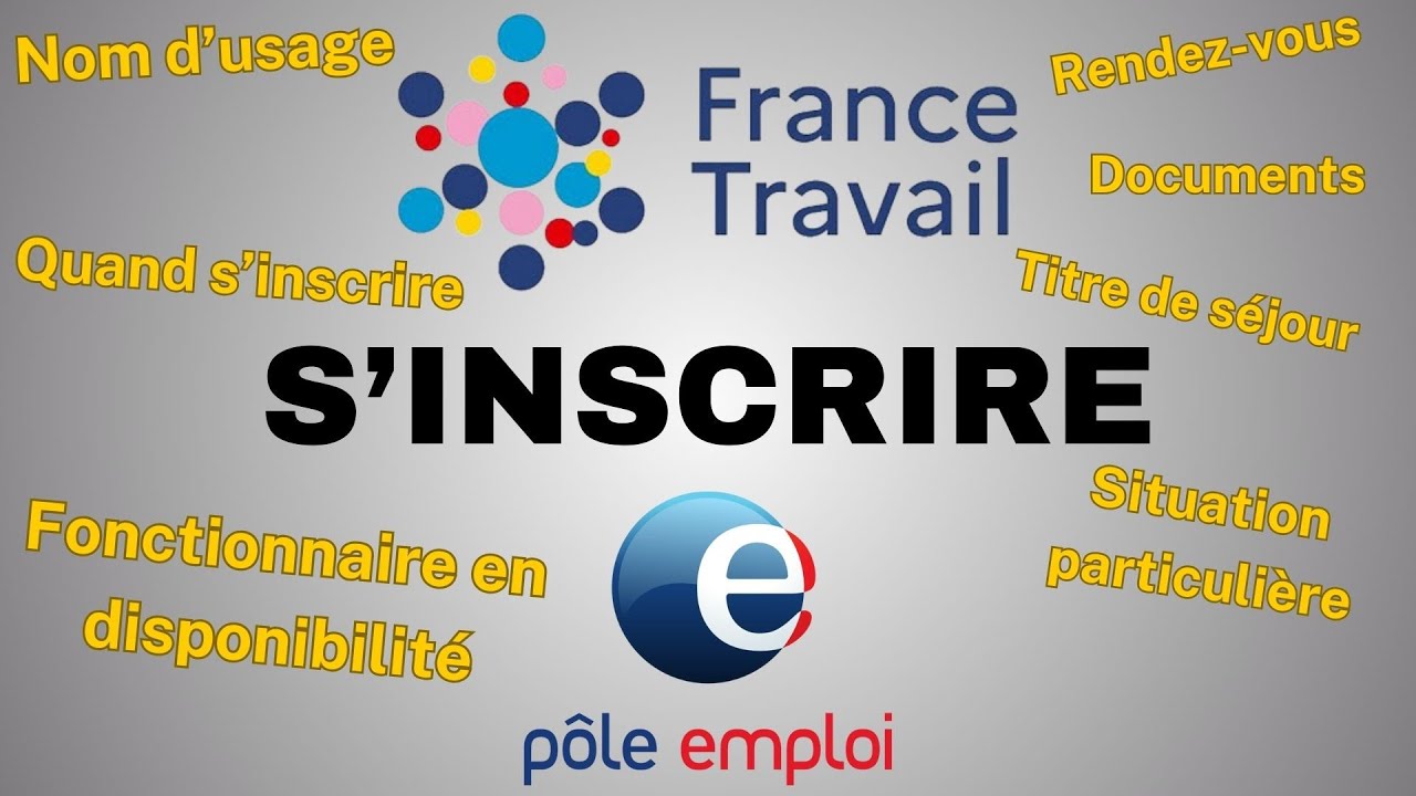 S'inscrire à France Travail / Pôle emploi / l'ANPE - YouTube