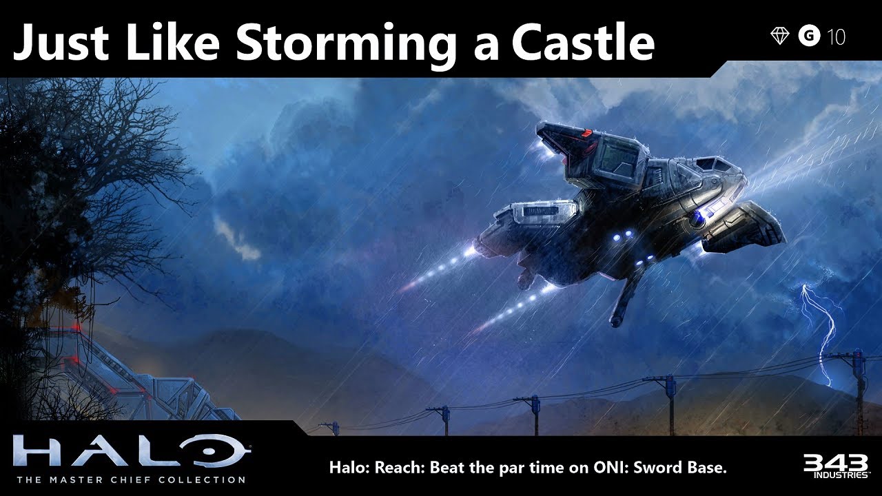 MCC - Halo Reach: ONI Sword Base Par Time Easy Difficulty - YouTube
