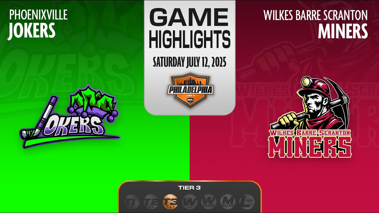 NBHL Philadelphia Tier 3: Wilkes Barre Scranton Miners vs. Phoenixville ...