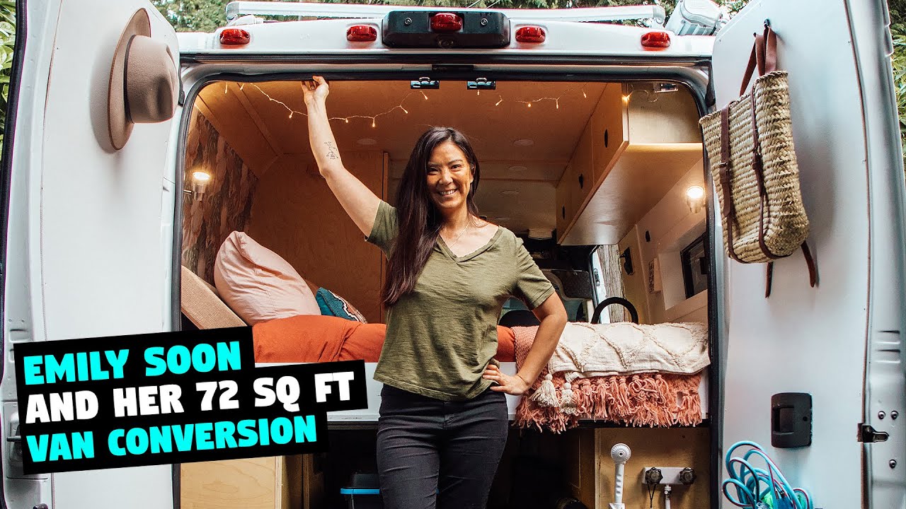 Tiny Living Story | Emily Soon Lives Full-Time In Her 72 Sq. Ft Van ...
