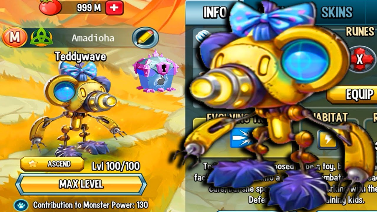Monster Legends TEDDYWAVE Review Monster Free Breeding Roborabbit ...