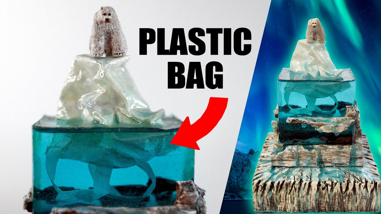 The Last Iceberg Miniature Diorama - Plastic S.O.S. Epoxy Resin / Wood ...