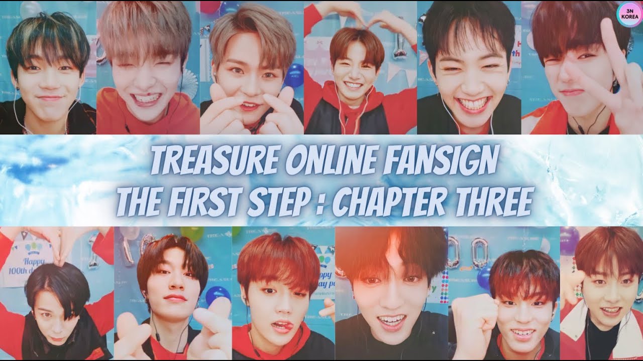 [ENG SUB] TREASURE Online Fansigning Event Chapter Three (All Members ...