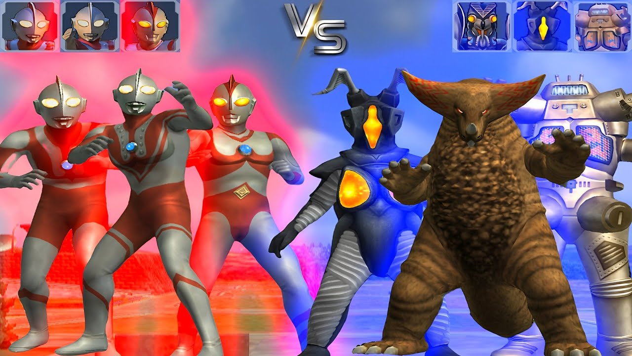 UFE3：Ultraman/Zoffy/Ultraman 80 VS Jayden/Gomorrah/King Joe - YouTube