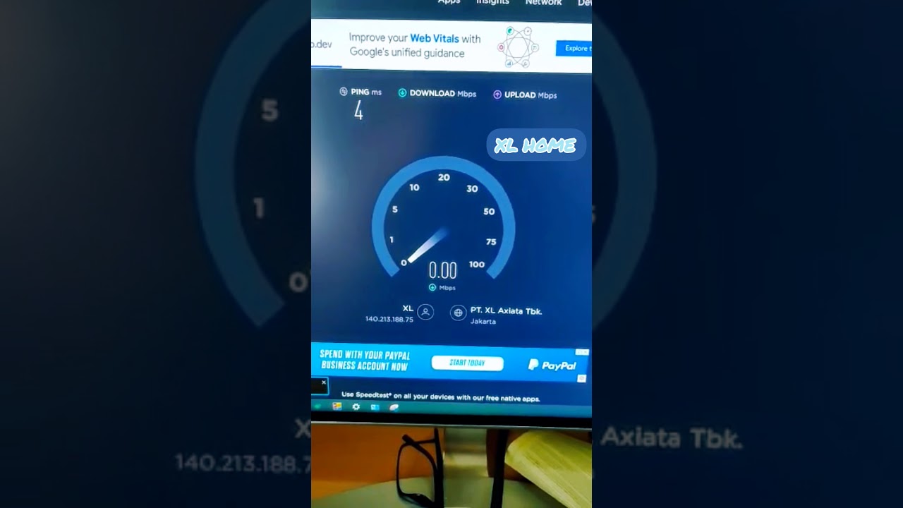 Hasil speedtest XLHOME di paket 100Mbps - YouTube