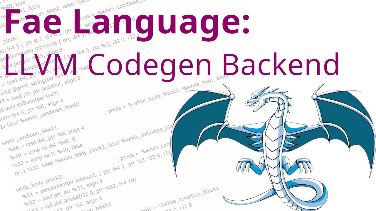 Using my compiler's new LLVM backend - YouTube