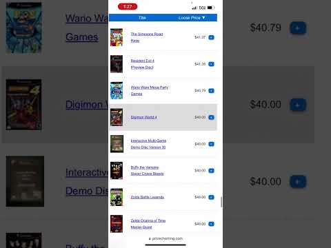 Tutorial of pricecharting.com video game website scrolling through all ...