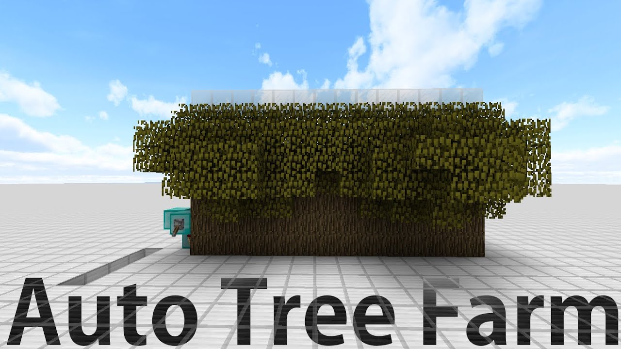 Minecraft Super Cheap Automatic Tree Farm YouTube Minecraft Super Cheap Automatic Tree Farm YouTube