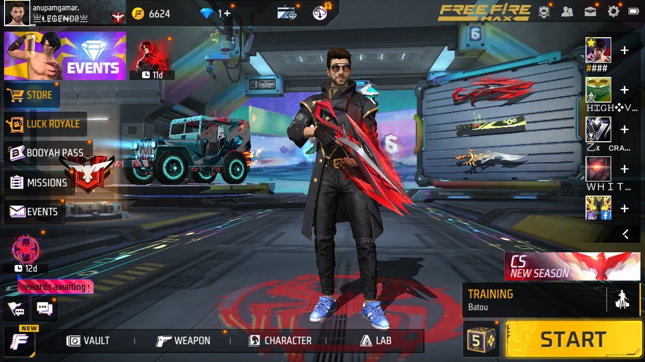 free fire cs ranke push #freefire - YouTube