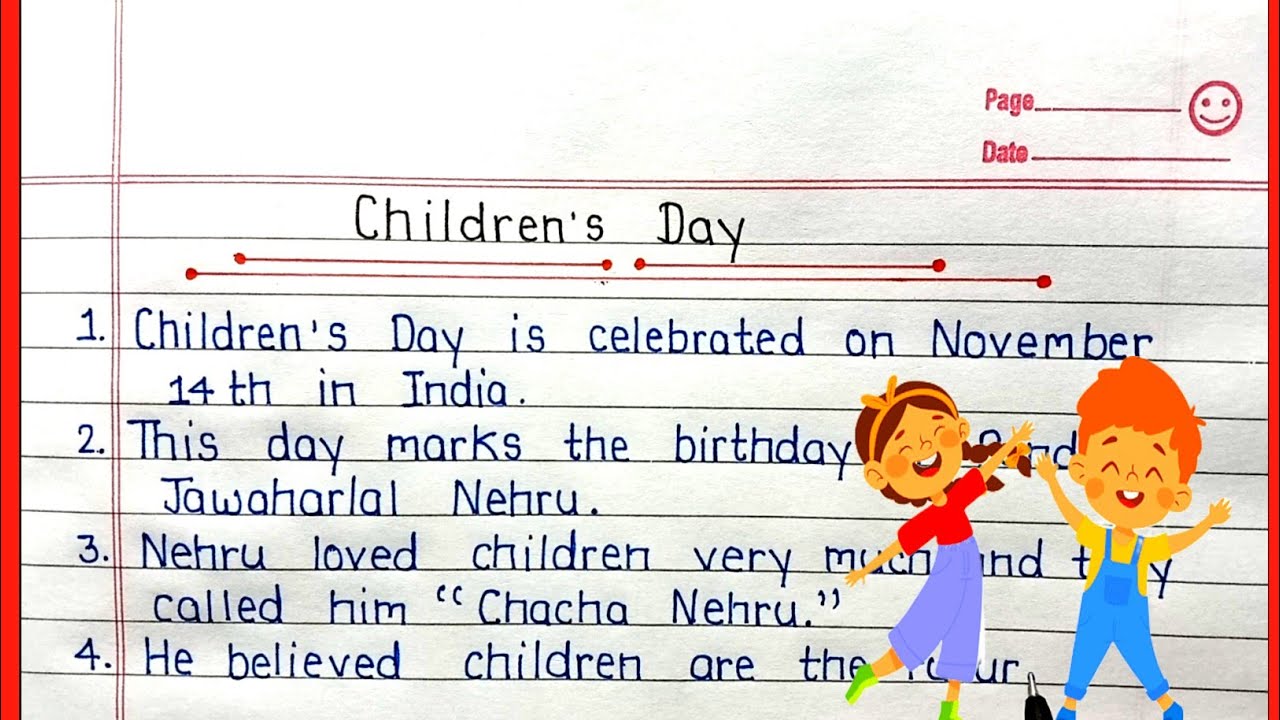 10 lines on children's day in english।children's day essay in english ...