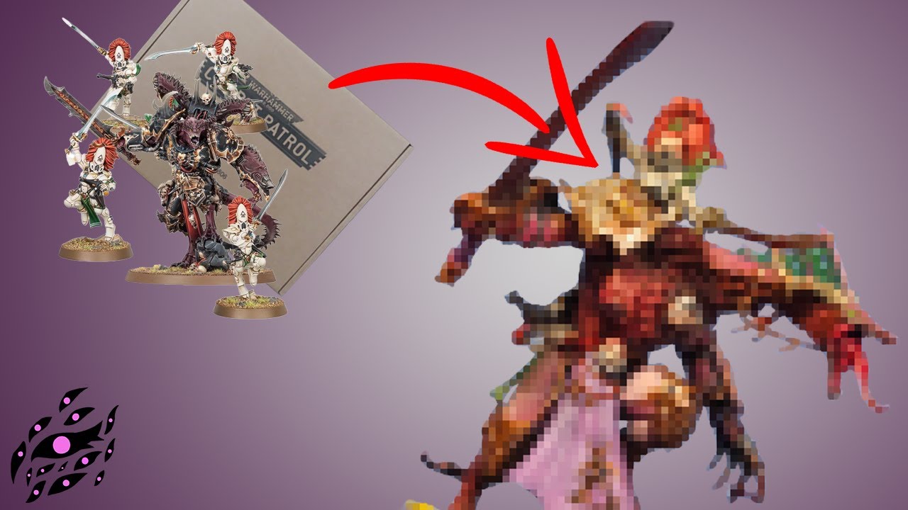 Kitbashing an Emperor's Children Daemon Prince that eats Aeldari - YouTube