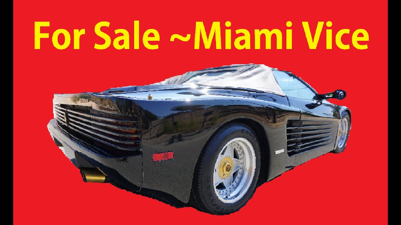 Ferrari Testarossa Replica Custom Miami Vice Car Video - YouTube