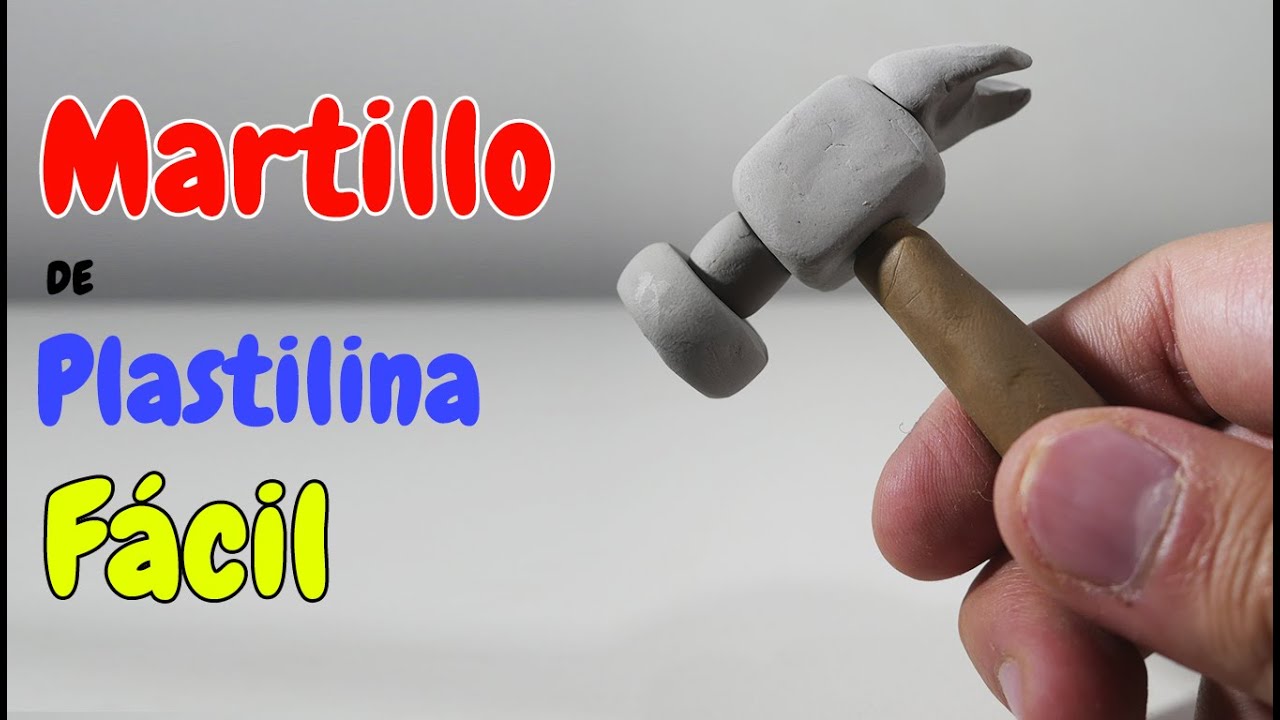 Cómo hacer un martillo de plastilina fácil paso a paso - YouTube