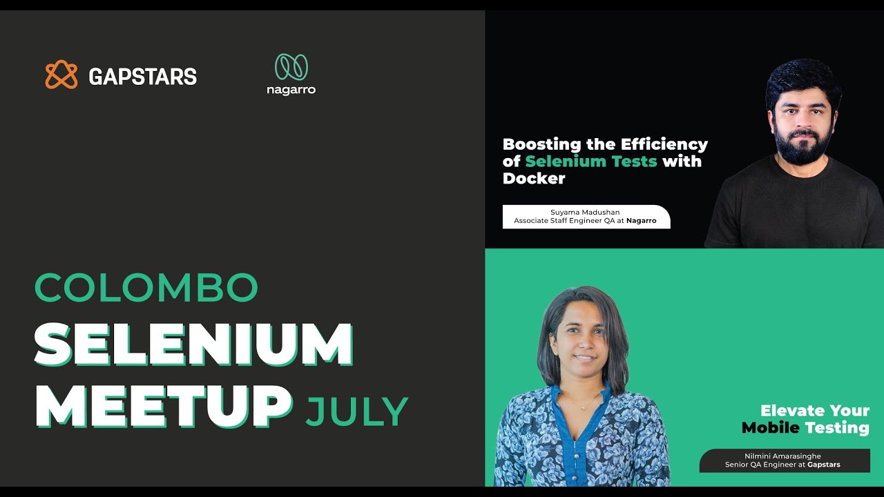 Colombo Selenium Meetup - July - YouTube