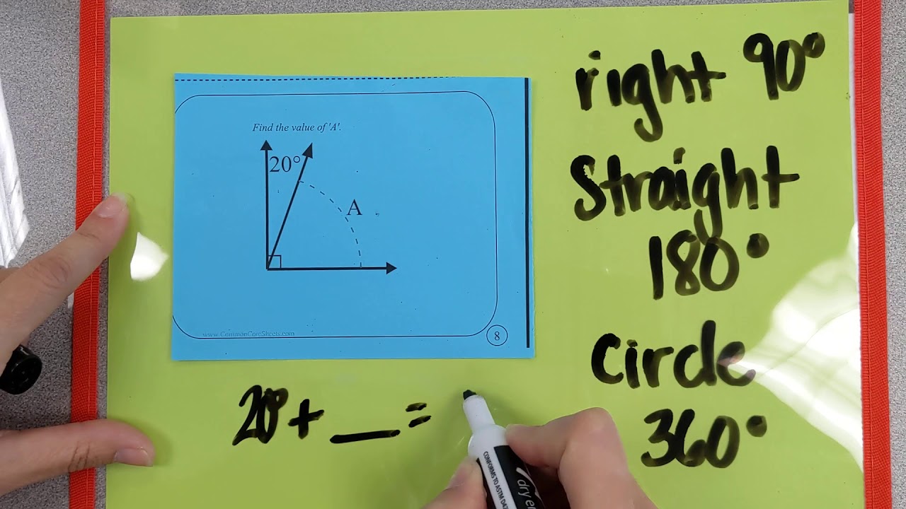 Measuring Angles (4.MD.5 & 4.MD.7) - YouTube