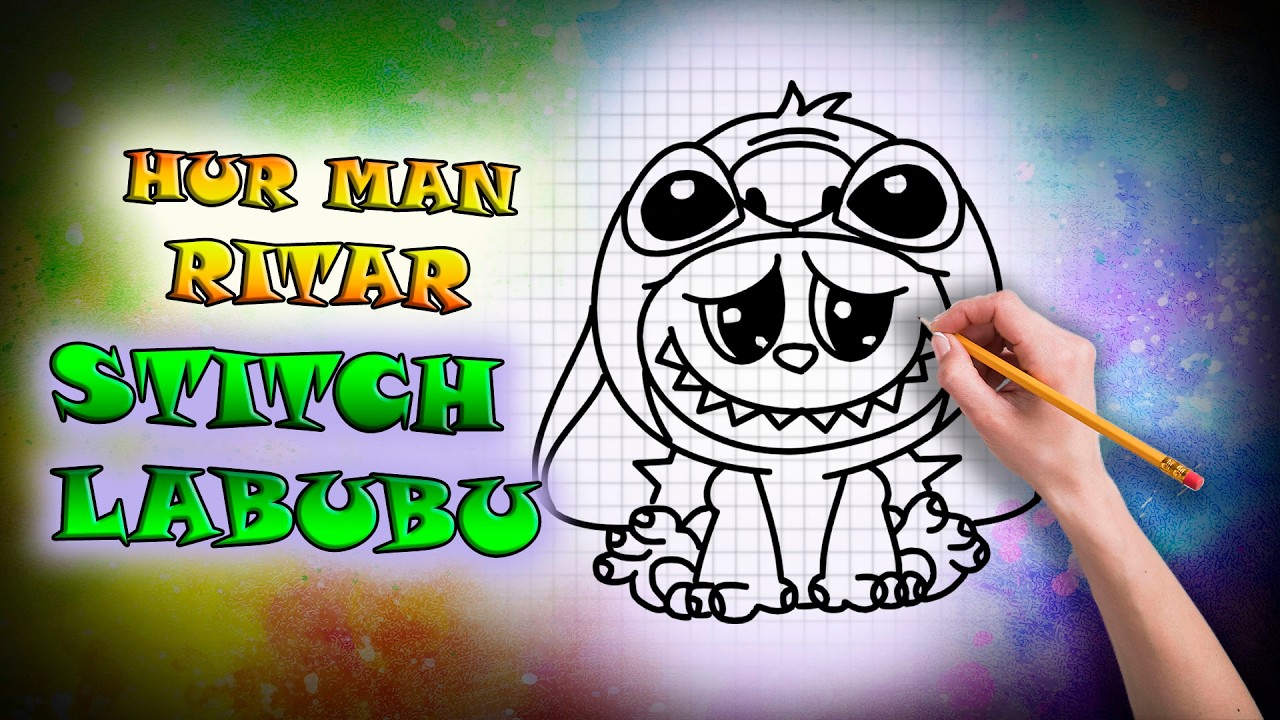 Hur man ritar STITCH LABUBU | Rita steg för steg ! - YouTube