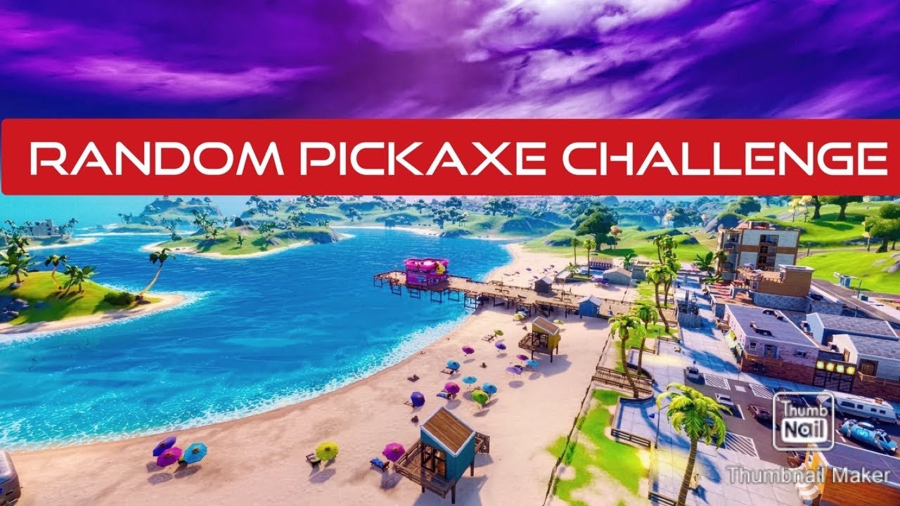 Fortnite Random Pickaxe Challenge - YouTube