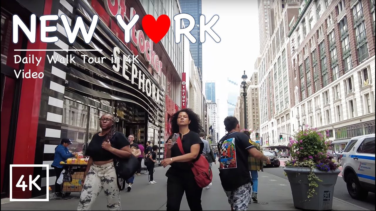 [Daily] New York City, Midtown Manhattan Summer Walk Tour, City Walk ...