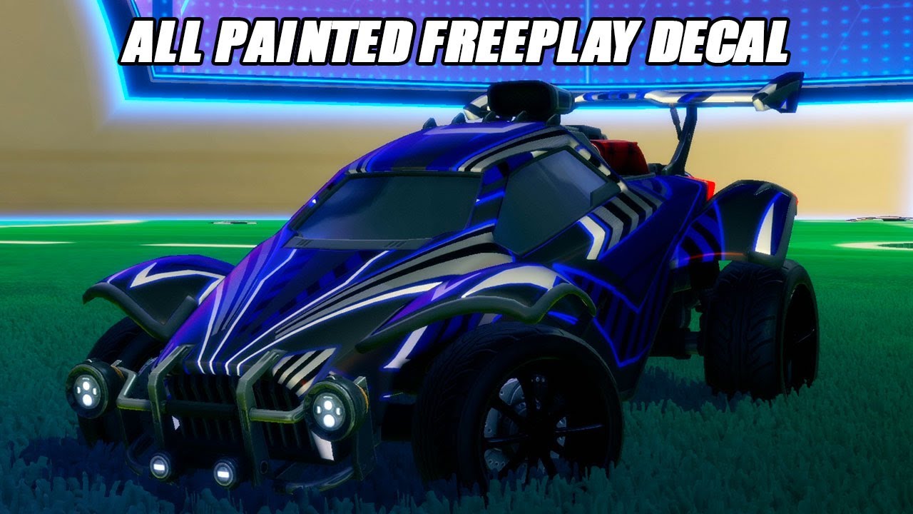 Showcasing All *NEW* Painted Rocket Pass Decal "FREEPLAY" - Rocket ...