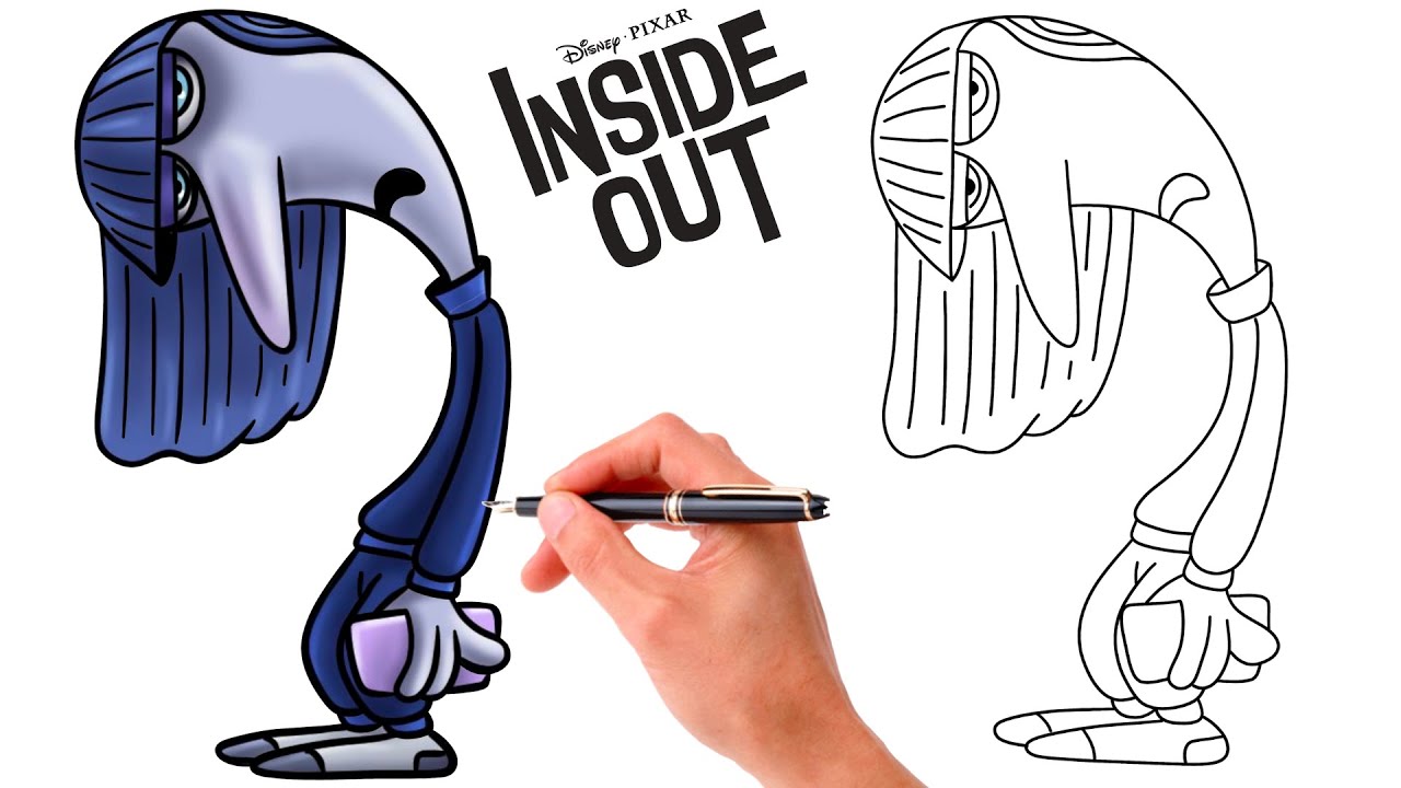 How To Draw ENNUI (Boredom) From INSIDE OUT 2 | Inside Out Drawing ...