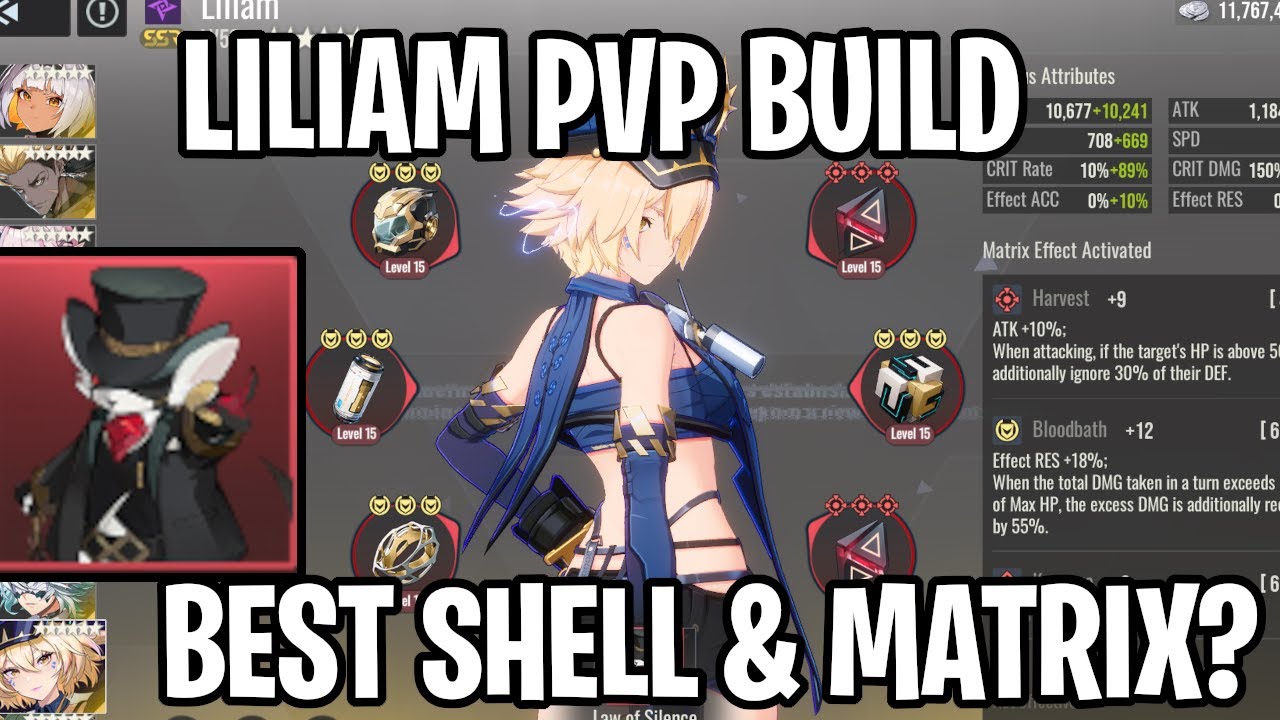 Liliam PvP Build - Best Shell & Matrix? [Etheria: Restart] - YouTube