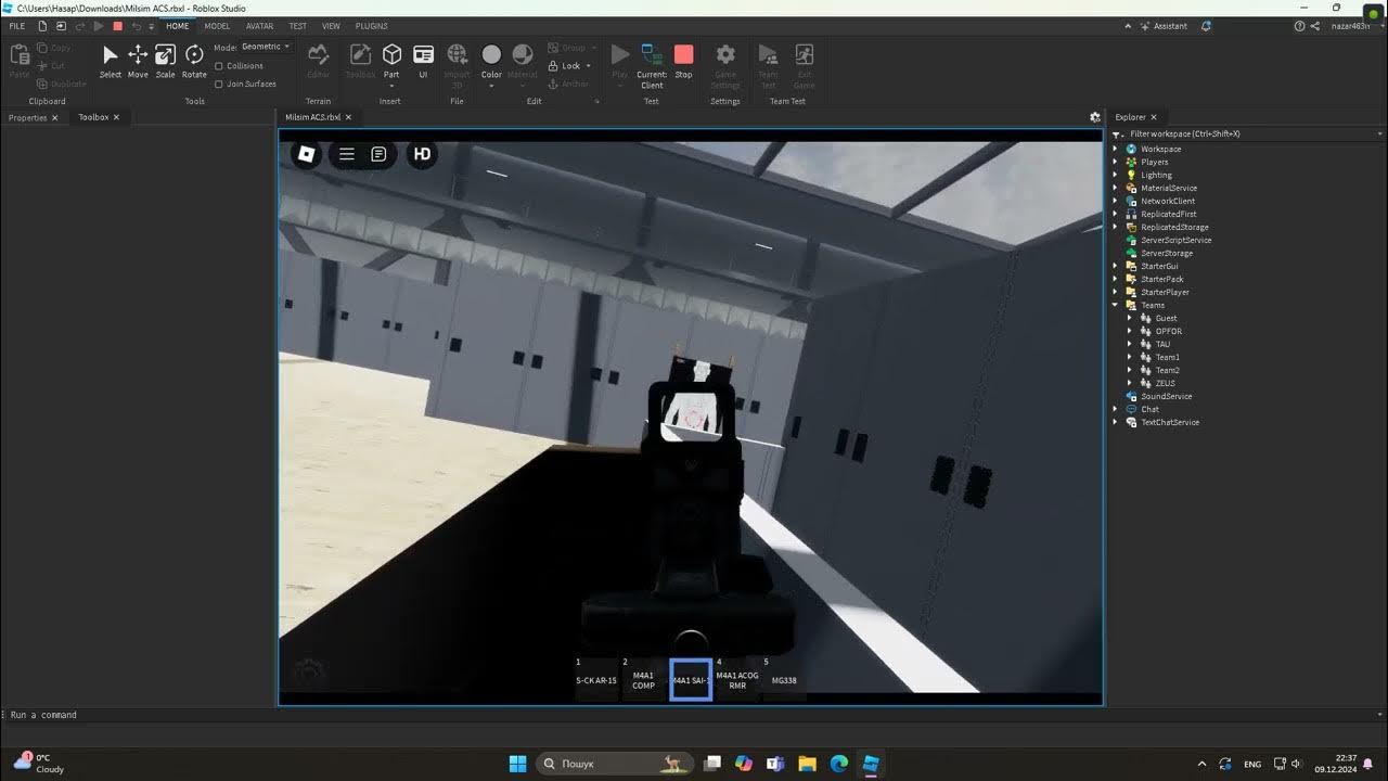 gun system roblox studio - YouTube