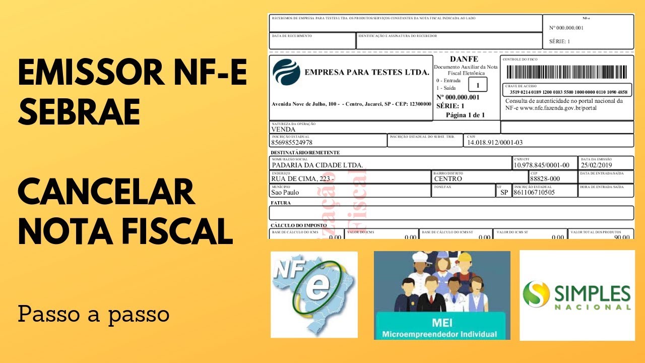 Saiba como cancelar uma Nota Fiscal Eletrônica. - YouTube