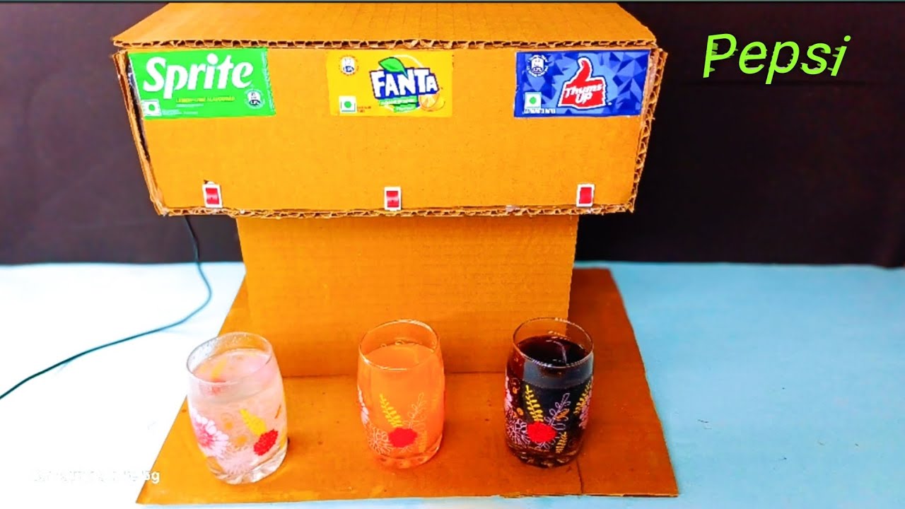 How To Make Coca Cola Soda Fountain Machine With 3 Different - YouTube