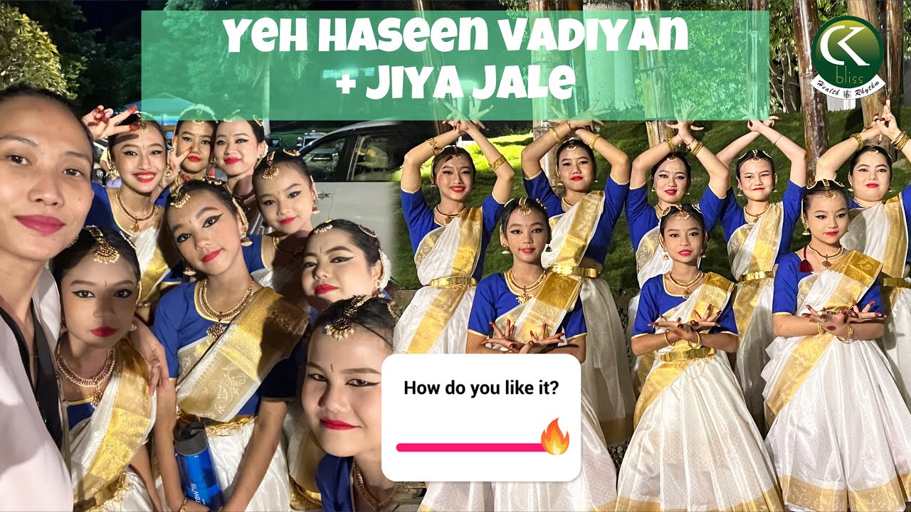 Bharatnatyam fusion | yeh haseen vadiyan | jiya jale | classical ...