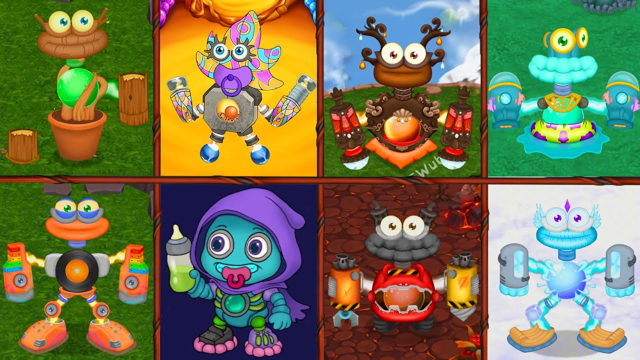 All Epic Baby Wubbox On All Island | Baby Epic Wubbox Ethereal - YouTube