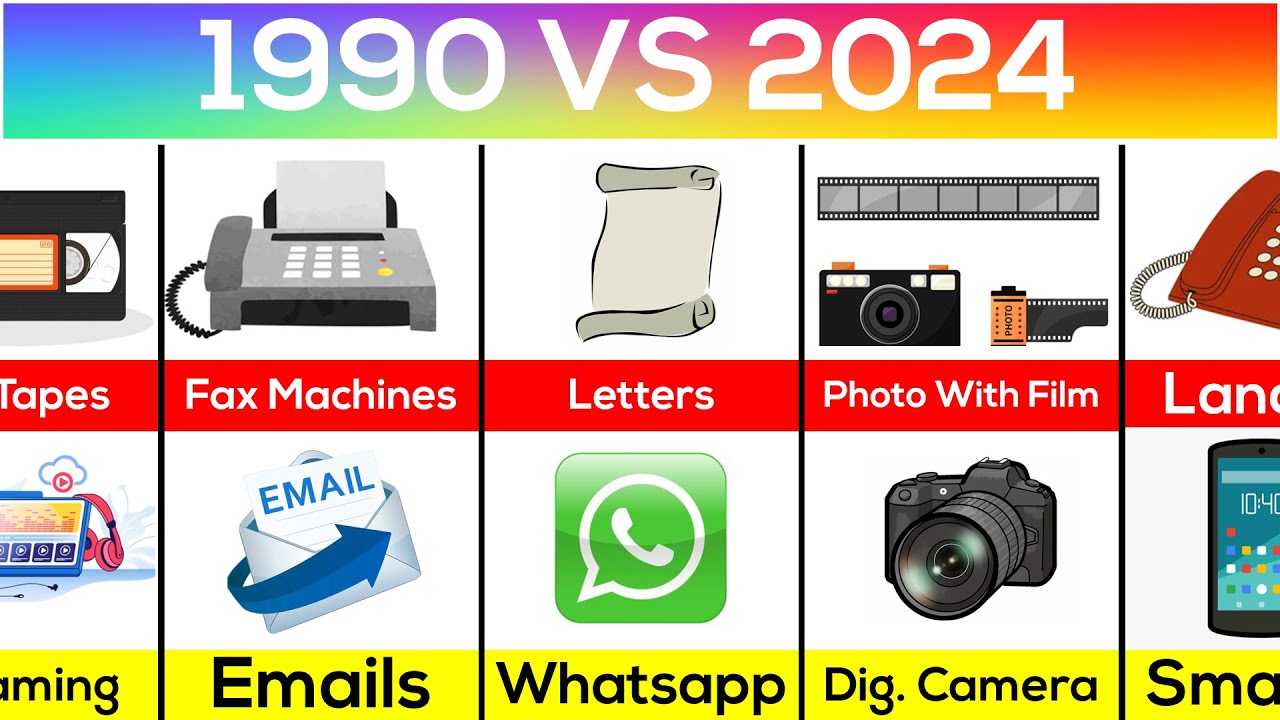 1990 VS 2024 Comparison - YouTube