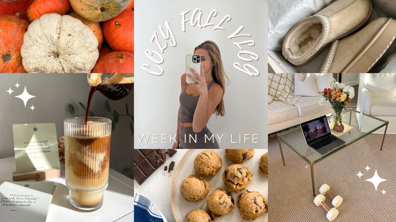 COZY FALL WEEK IN MY LIFE- meal inspo, paleo pumpkin cookies, workouts ...