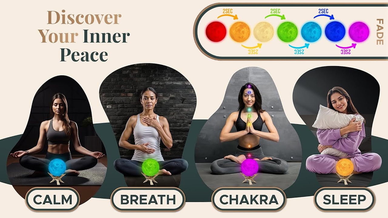 Zen Moon Lamp - Visual Meditation Light for Relaxation and Mindfulness ...