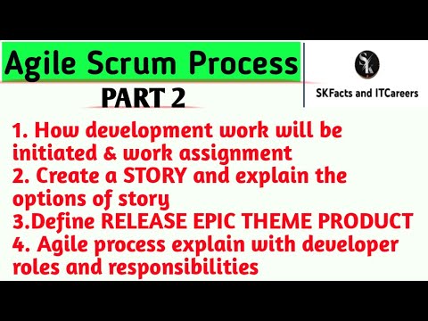 Agile methodology || scrum process || Development work || Story Release ...