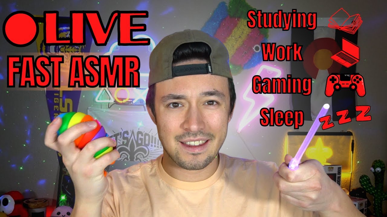 🟥 LIVE: Corey ASMR LIVE | Fast ASMR | Lightsaber Calibration, Haircut ...