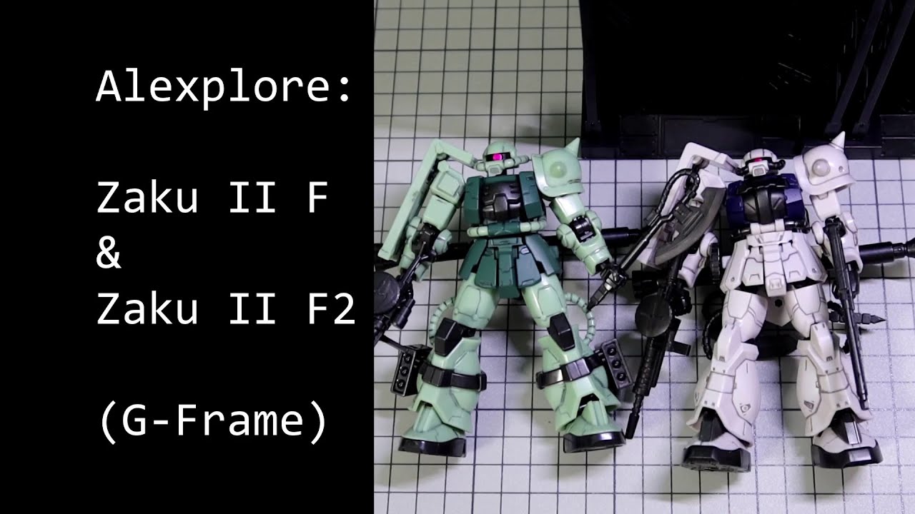 Zaku II F & Zaku II F2 (G-Frame) : Deux the Standard - YouTube