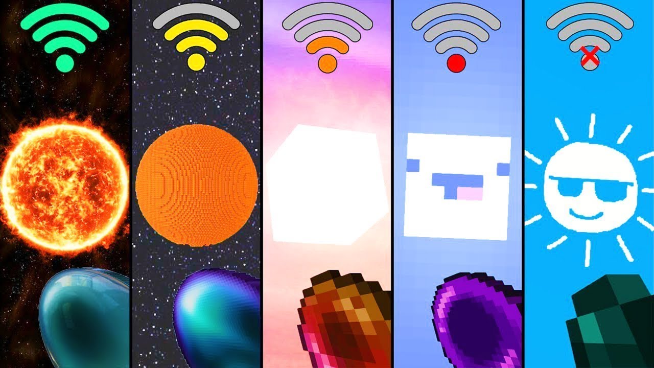 sun with different Wi-Fi in minecraft - YouTube