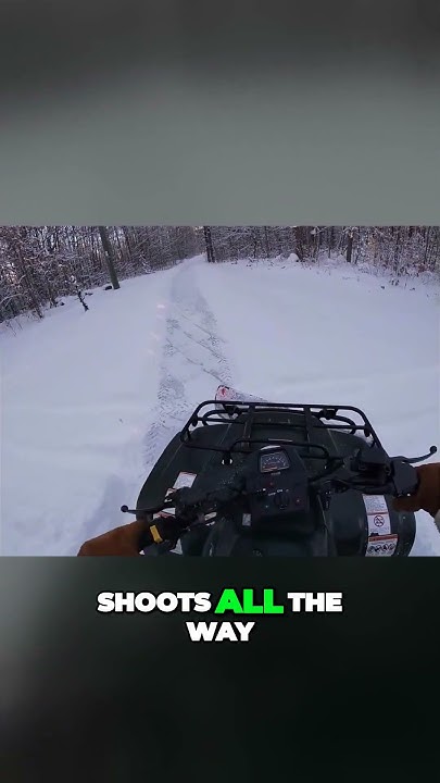 Snow Plowing with ATV & Click N Go 2 Plow - YouTube