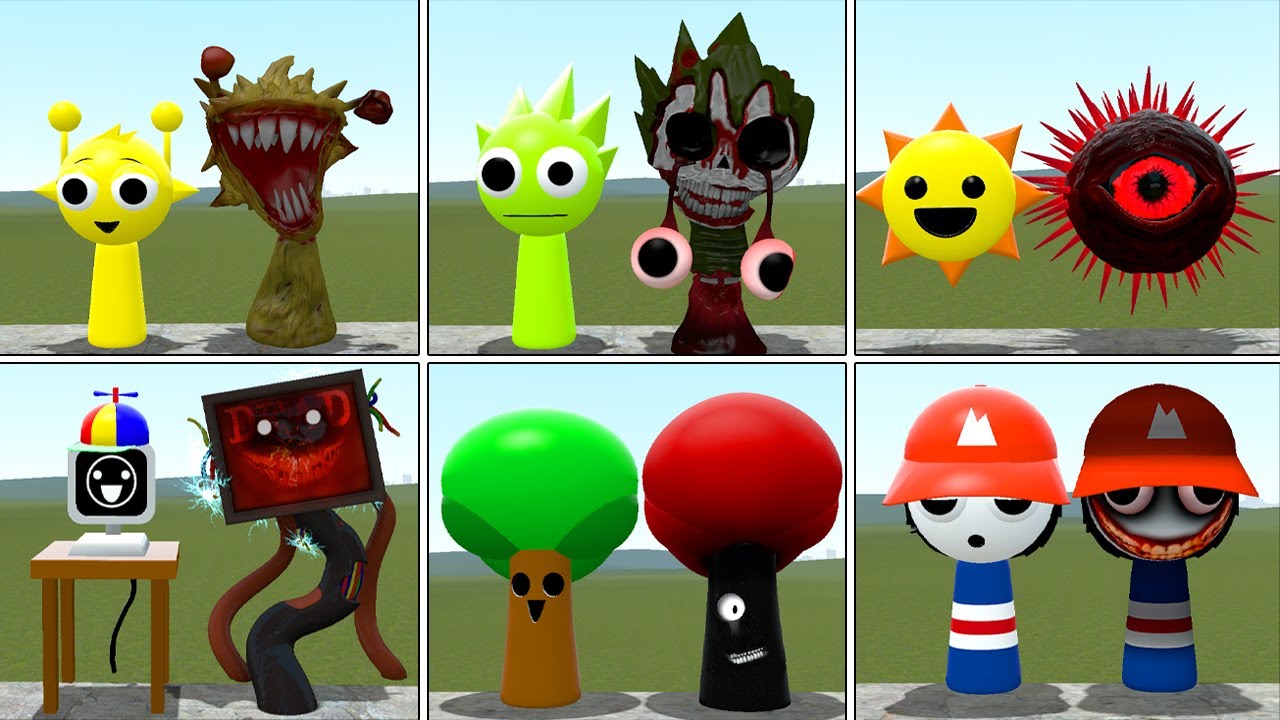 NORMAL VS CURSED NIGHTMARE Sprunki In Garry's Mod - YouTube