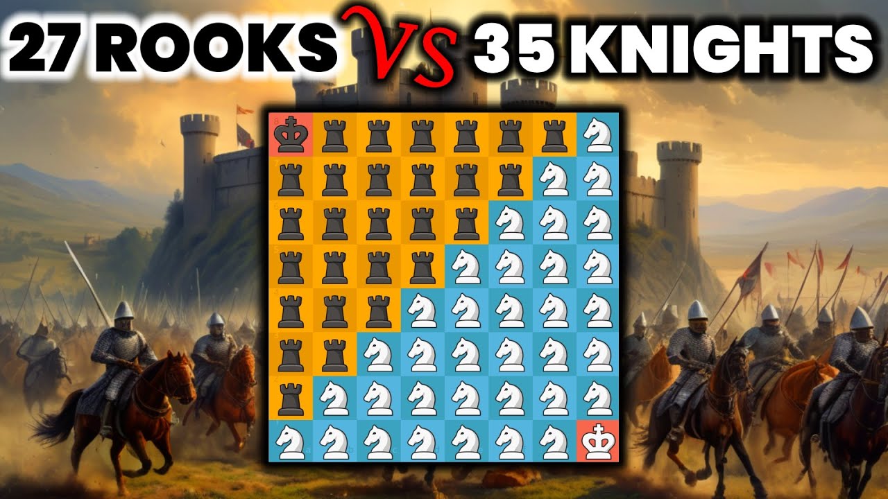 The Rooks VS The Knights 🤯 so crazy chess game - YouTube